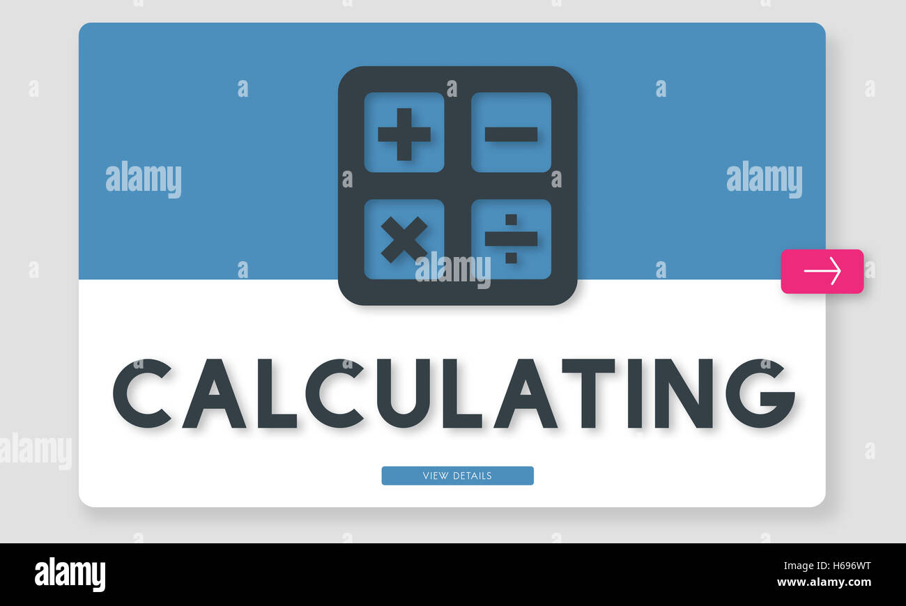 Calculating Accounting Finance Budget Concept Stock Photo - Alamy