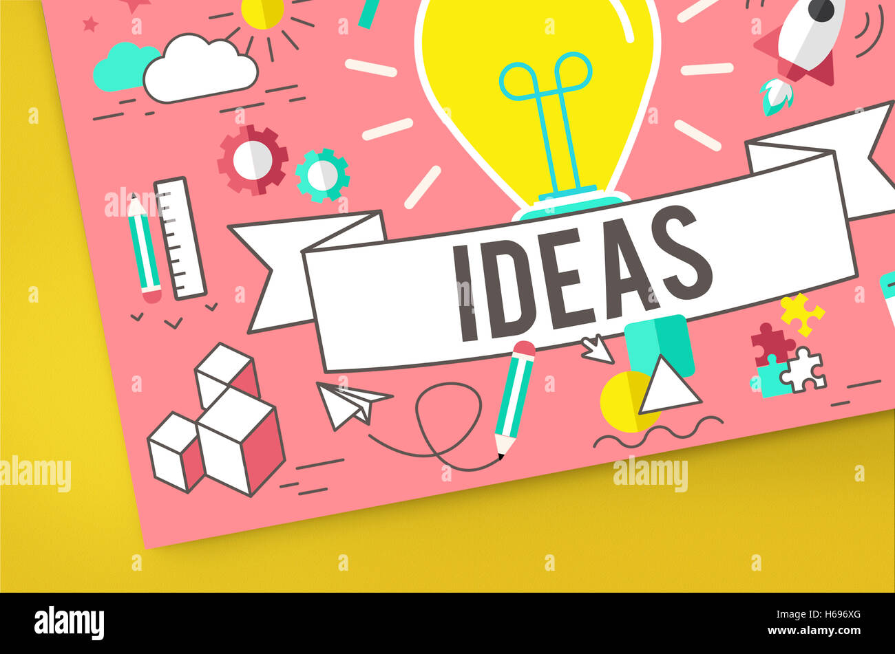 Idaes Creative Motivation Inspiration Vision Concept Stock Photo - Alamy