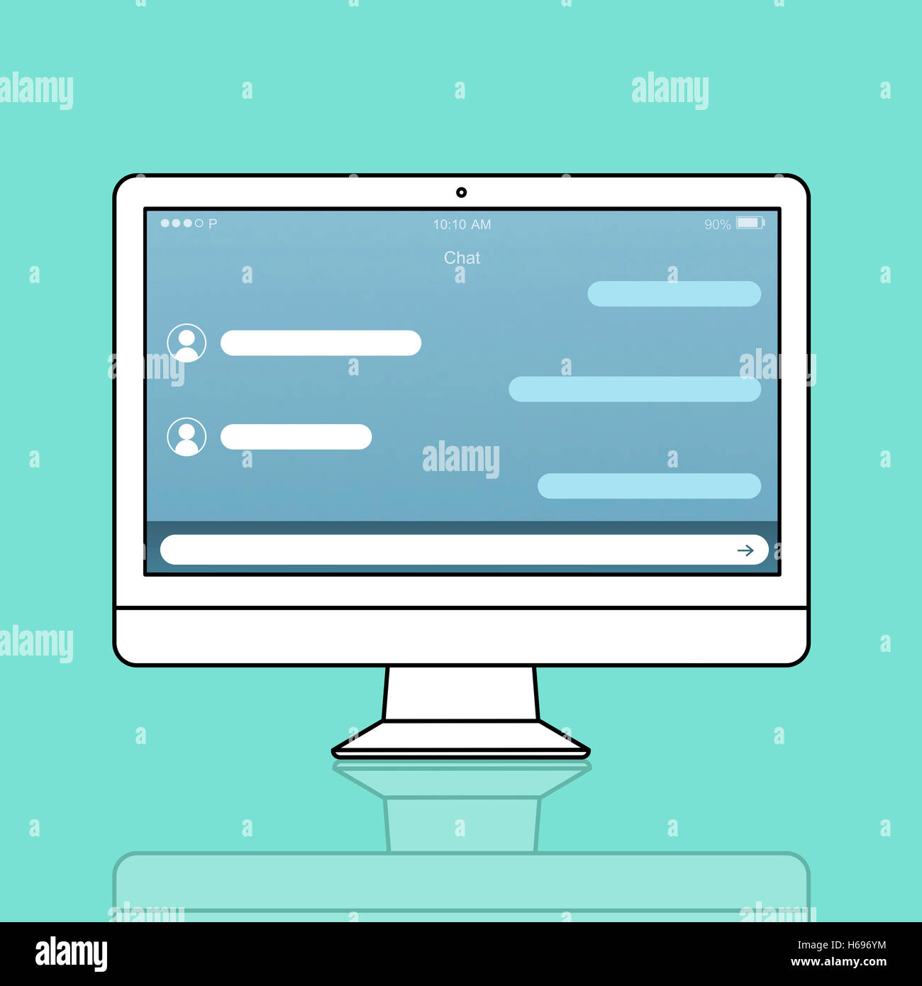 Chat Conversation Communication Connection Concept Stock Photo - Alamy