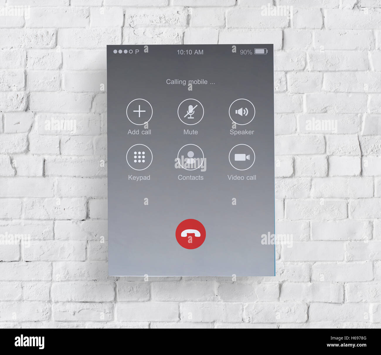 Outgoing Call Calling Communication Concept Stock Photo - Alamy