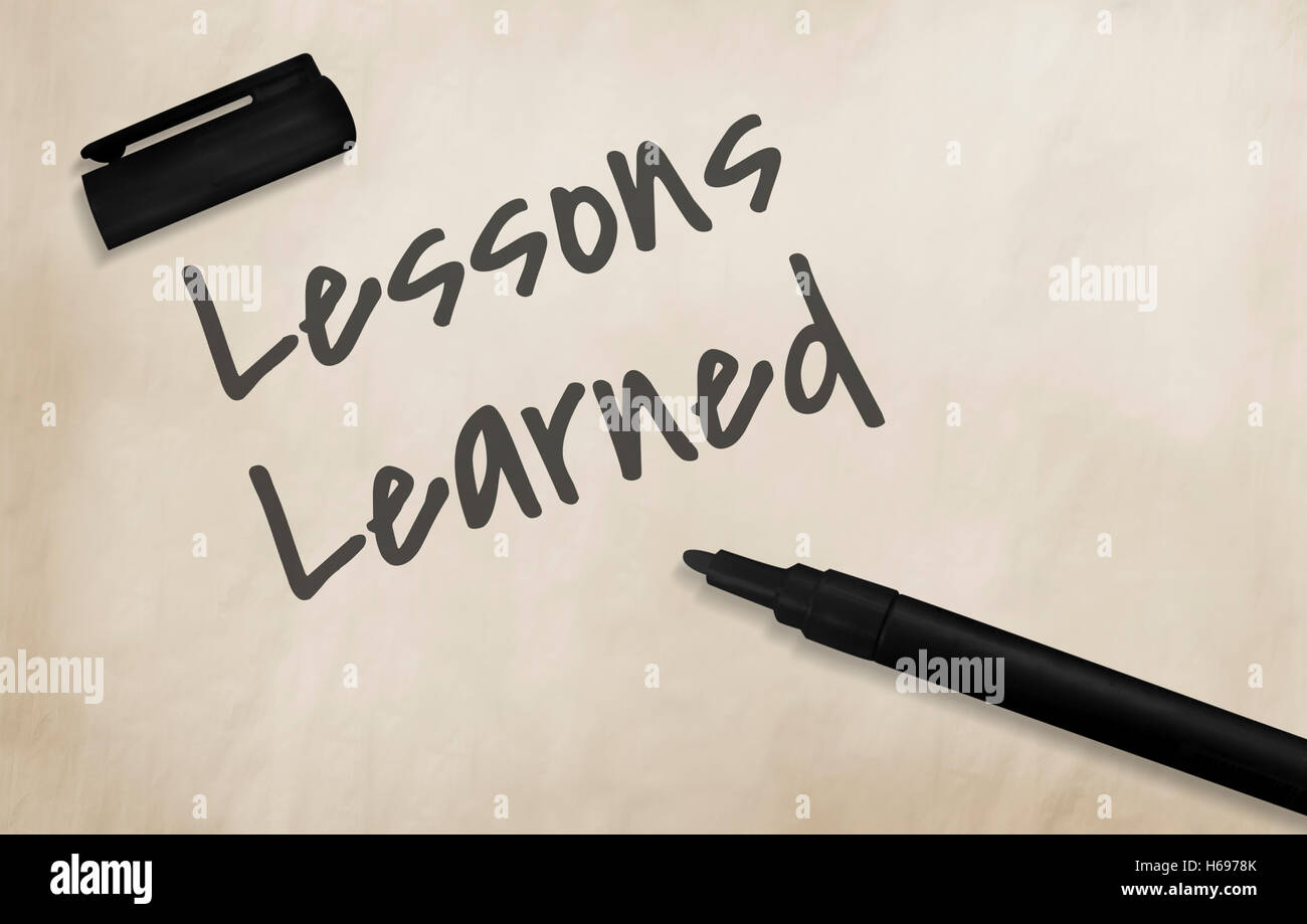 Lesson Learned Mistakes Motivation Concept Stock Photo - Alamy