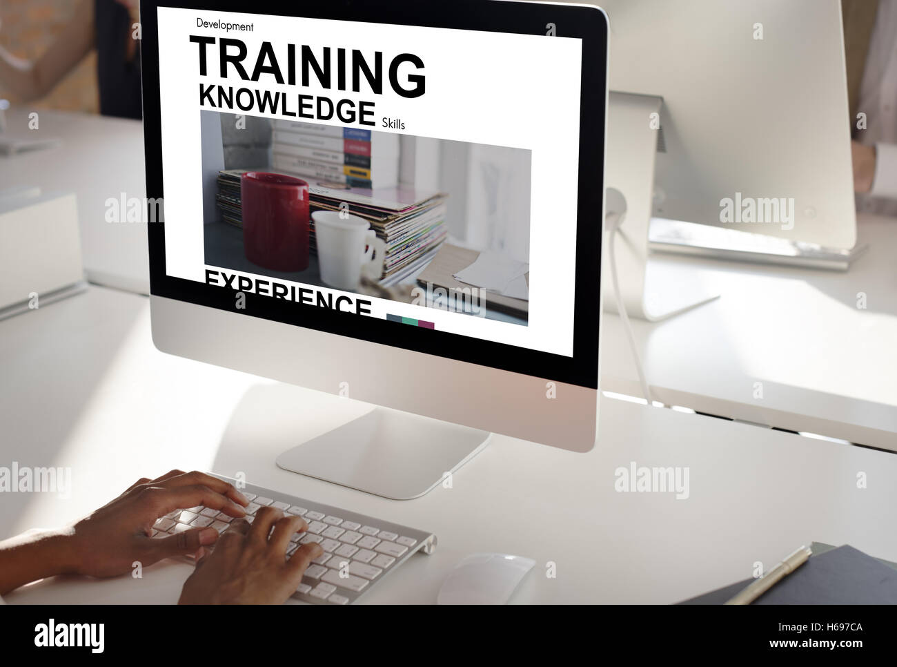 Training Knowledge Skills Experince Cup Words Concept Stock Photo - Alamy
