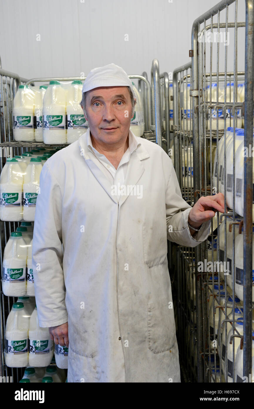 Shetland Farm Dairies local milk producers for the islands and manager ...