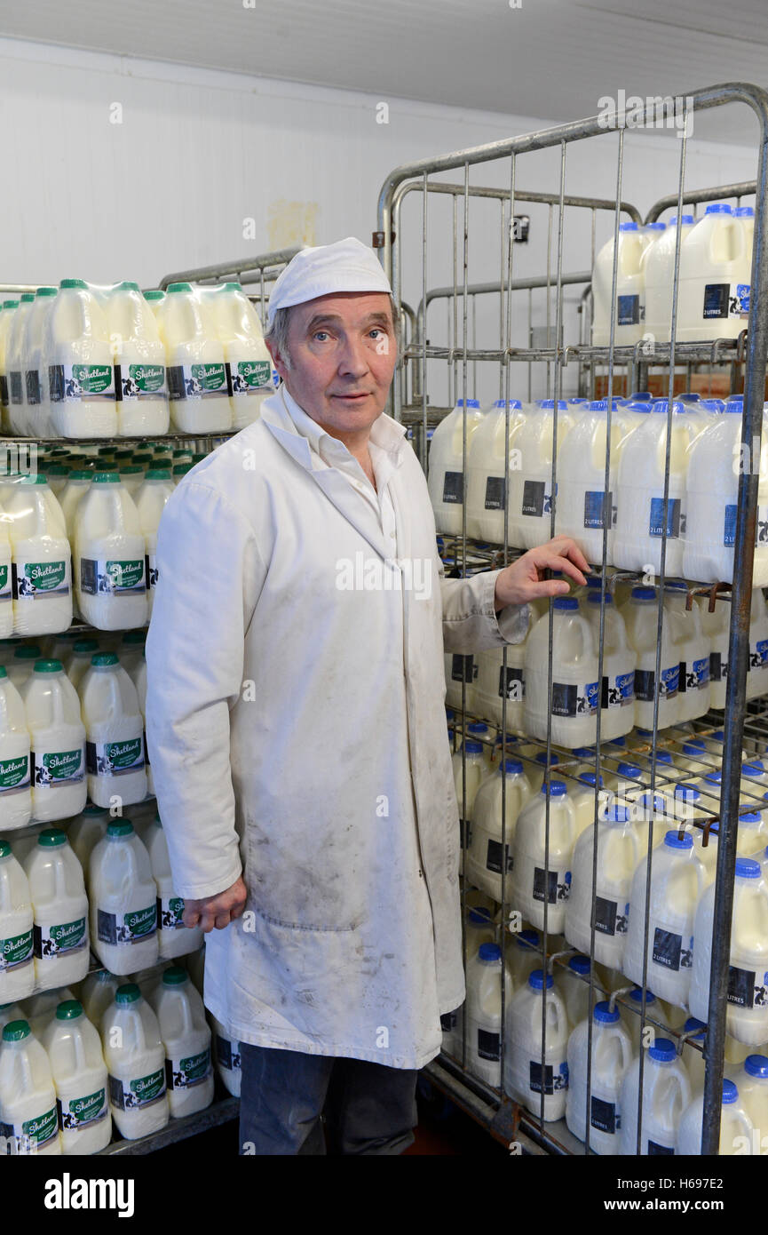 Shetland Farm Dairies local milk producers for the islands and manager ...