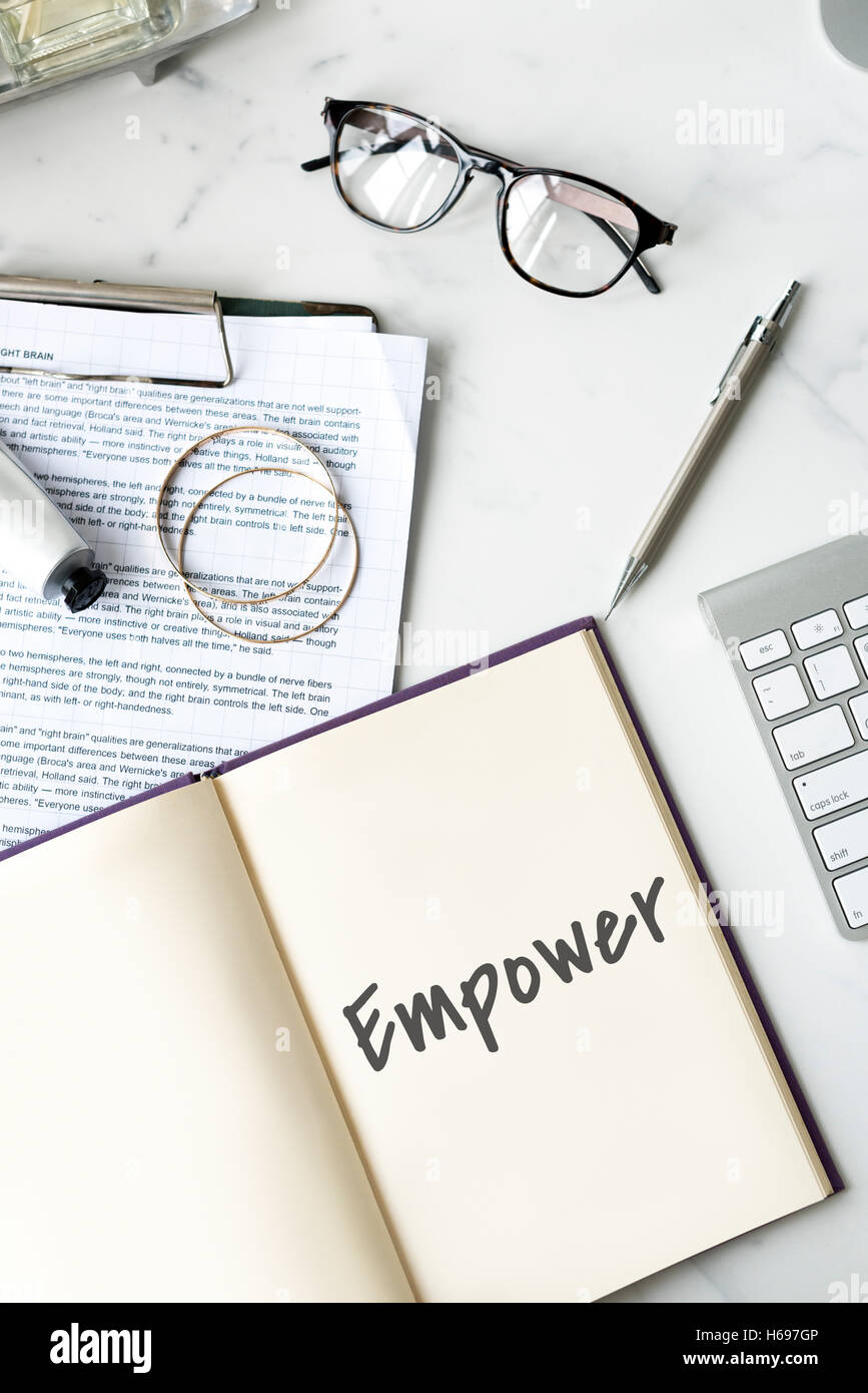 Empower Business Work Mission Concept Stock Photo - Alamy