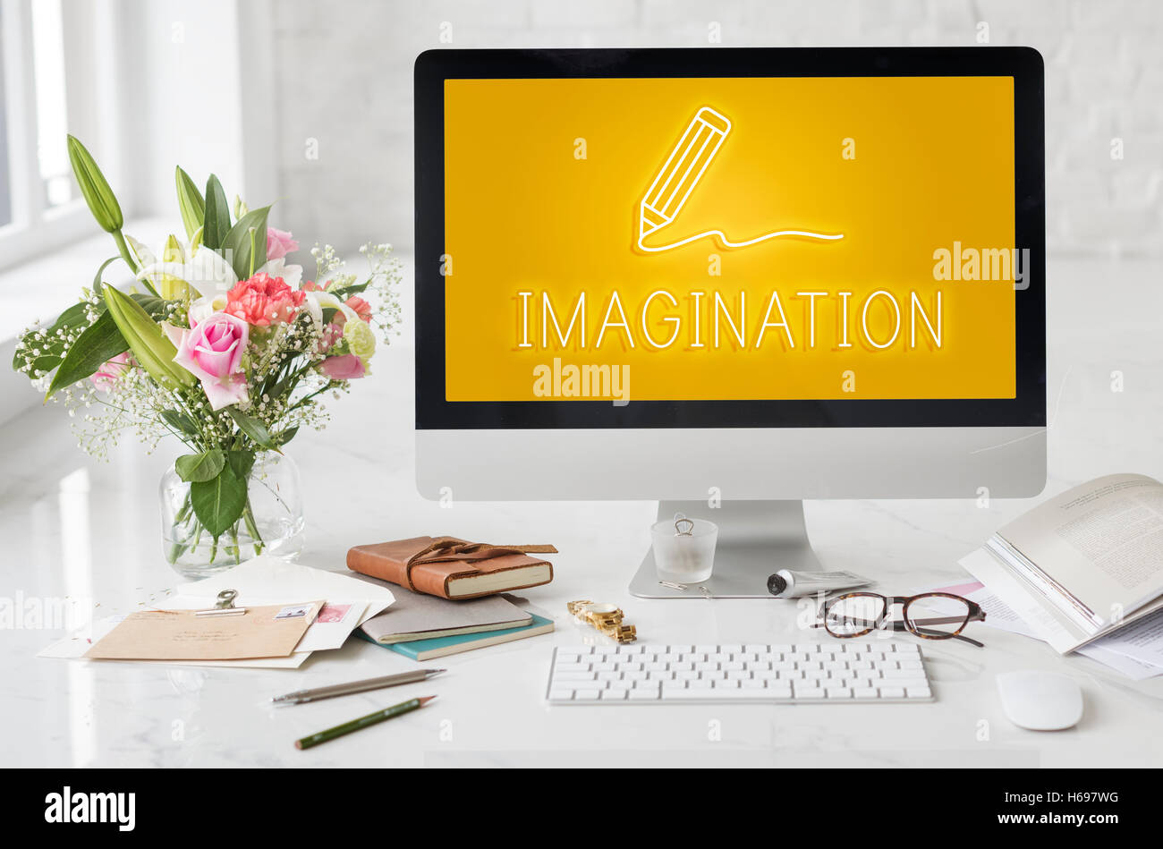 Art Pencil Drawing Creativity Imagination Skills Concept Stock Photo ...