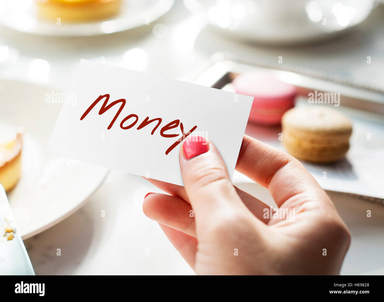 Money Word Write Handwriting Note Concept Stock Photo - Alamy