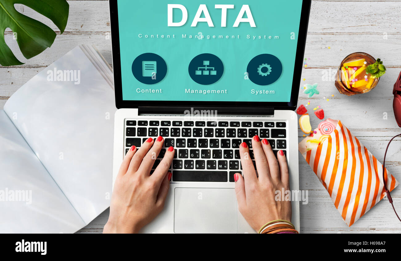Data Website Development Network Concept Stock Photo - Alamy
