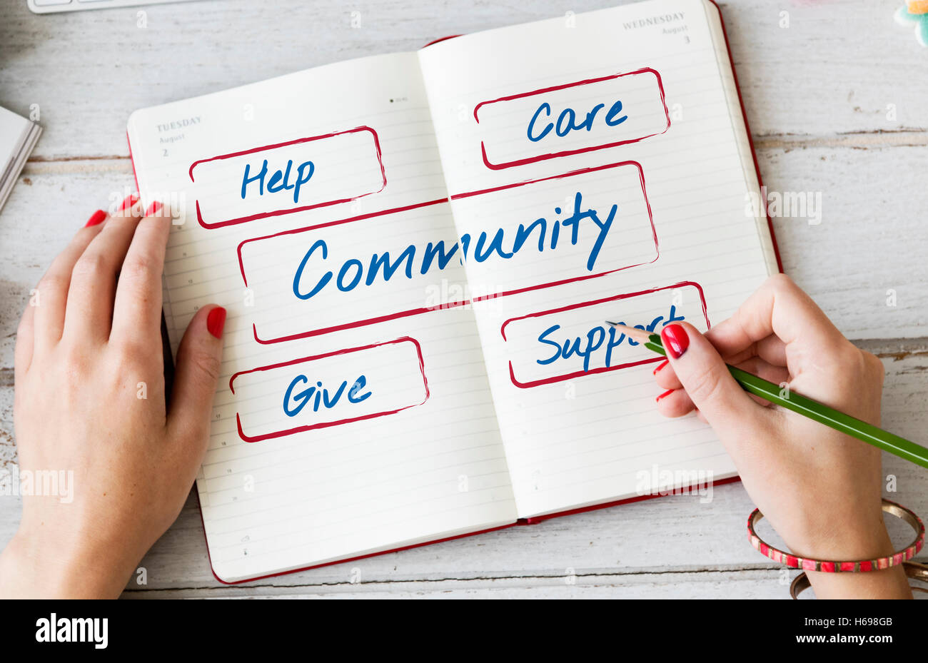 Community Donations Fundraising Volunteer Concept Stock Photo - Alamy