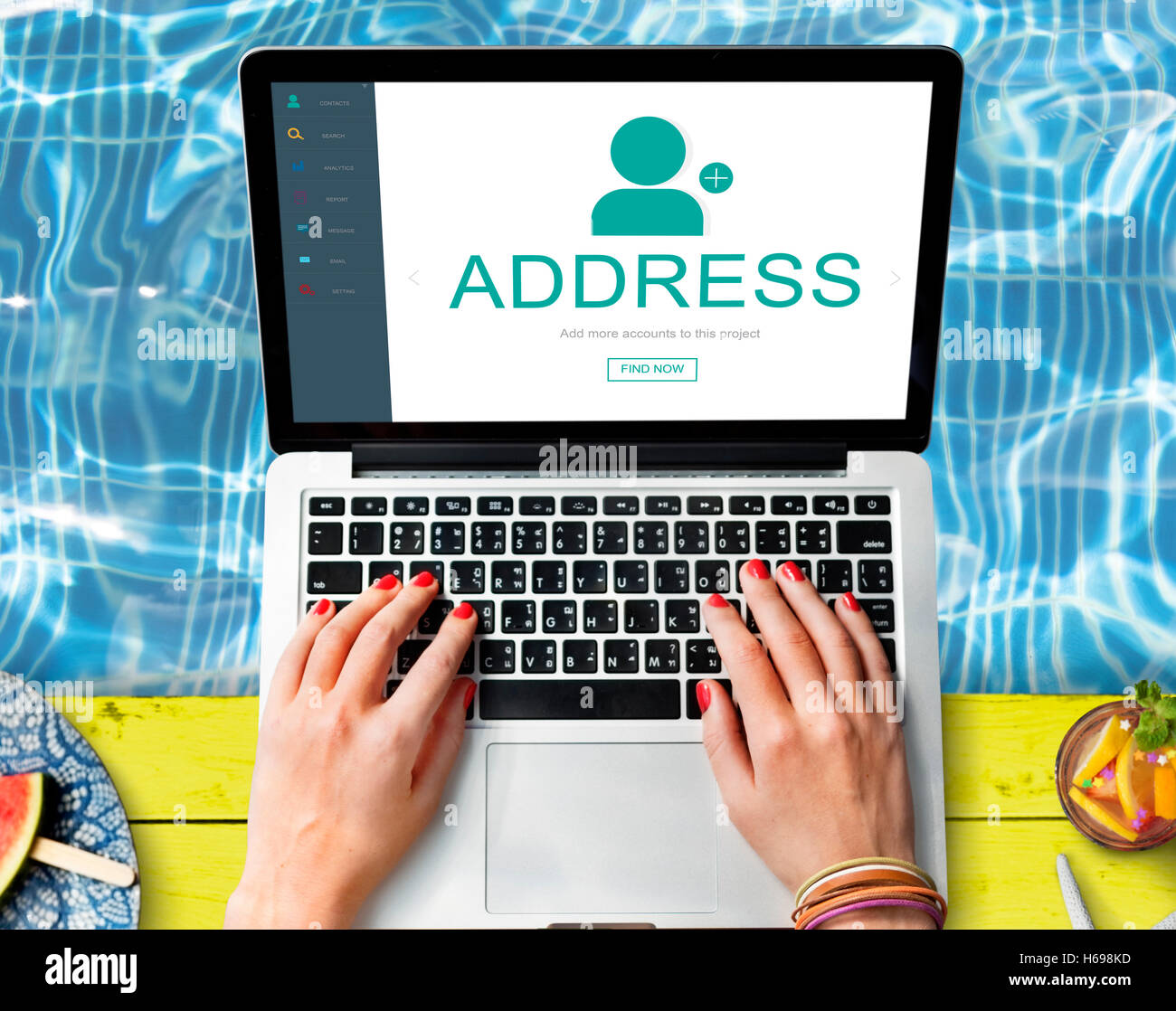 User Account Profile Social Network Concept Stock Photo - Alamy