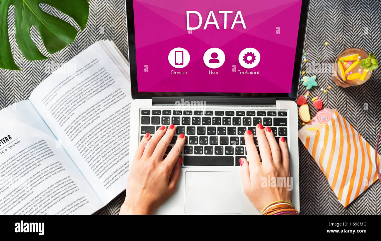 Data Website Network Application Concept Stock Photo - Alamy