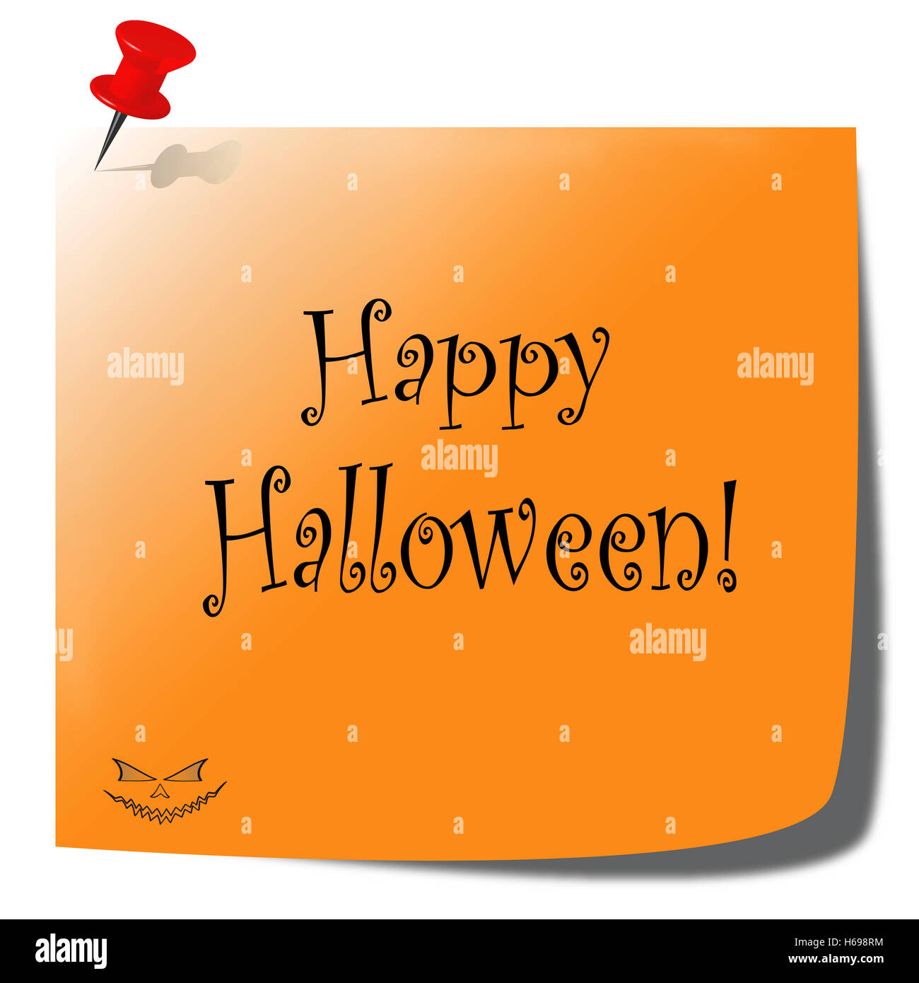 Happy face post it hi-res stock photography and images - Alamy