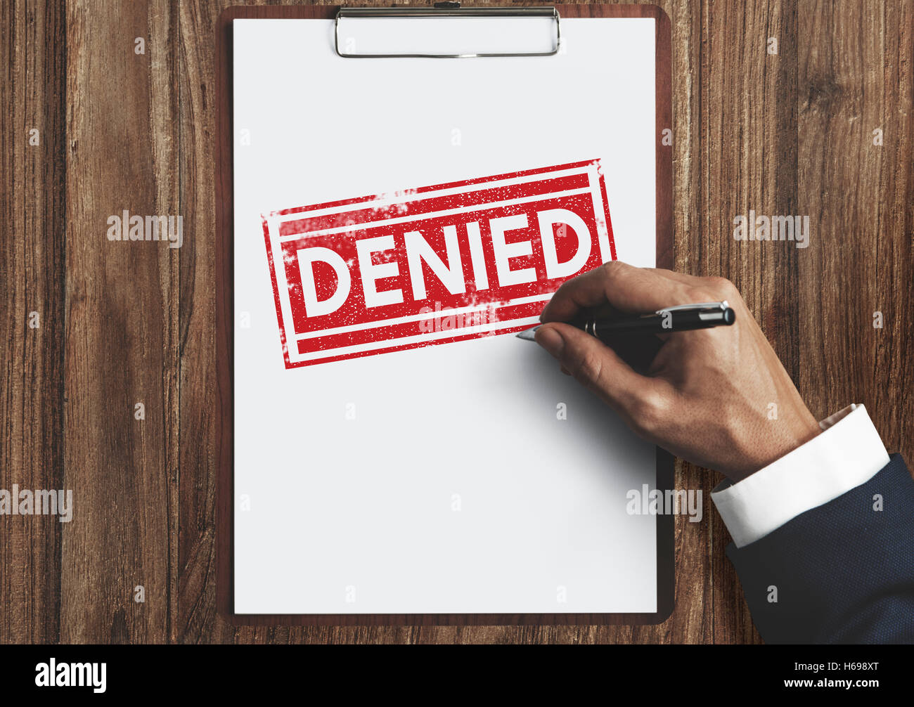 Caution Denied Pending Rejected Secret Warning Concept Stock Photo - Alamy