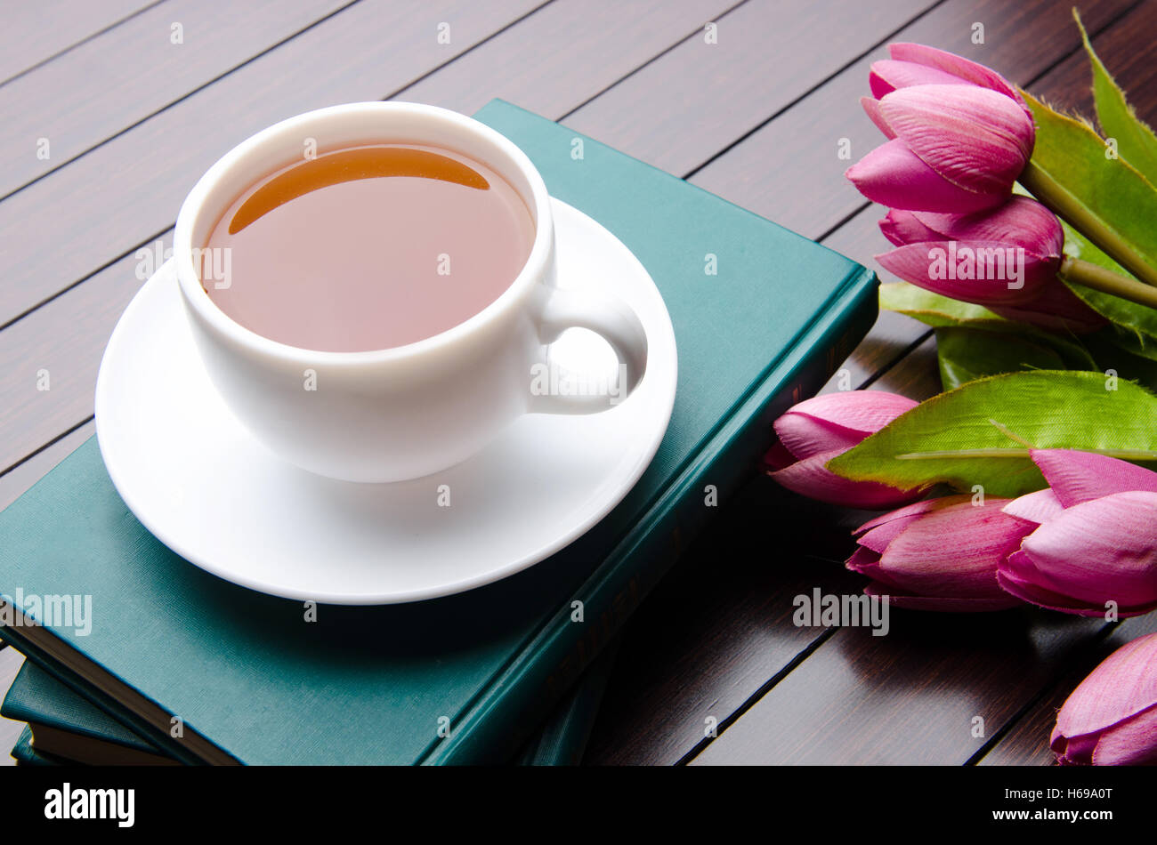 Cup of tea in catering concept Stock Photo - Alamy