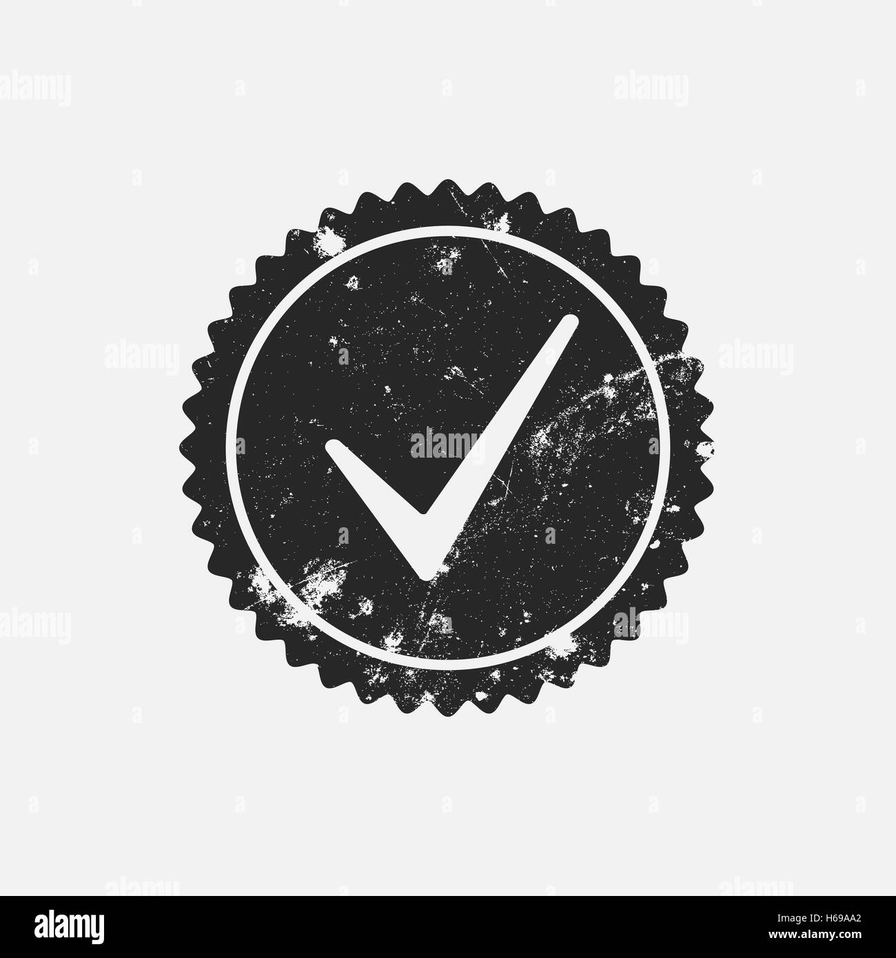 Distressed Checkmark Stamp Stock Vector Image & Art - Alamy