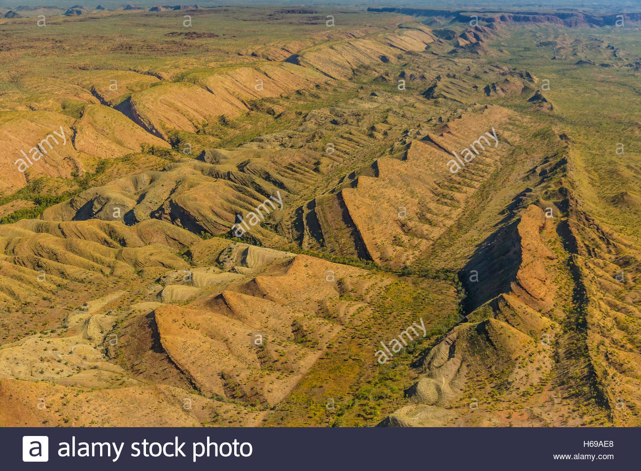 An aerial view of the Bungle Bungle Range, a UNESCO World Heritage Site ...