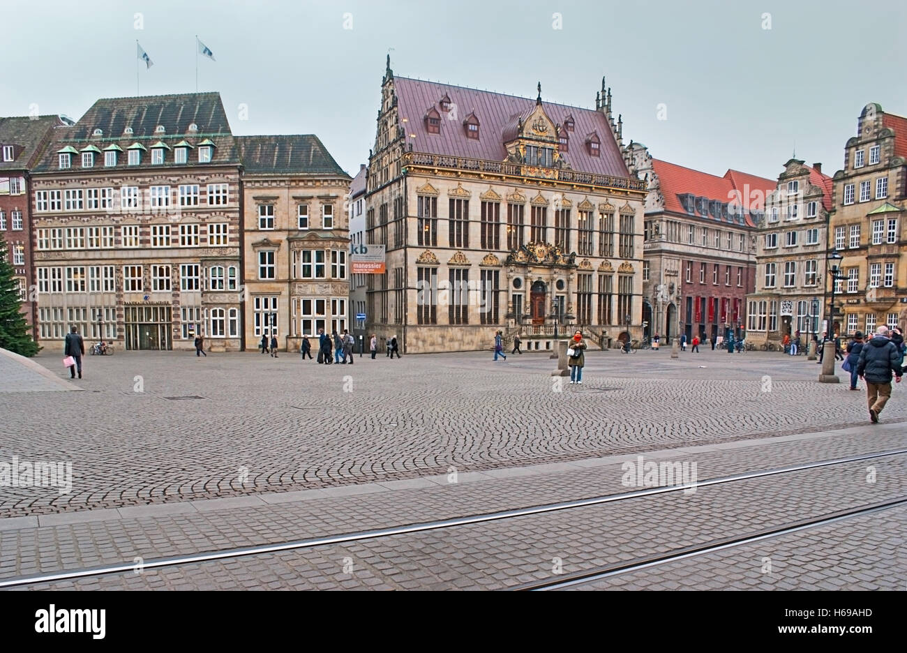 The Domshof is the major city square and a famous tourist landmark ...