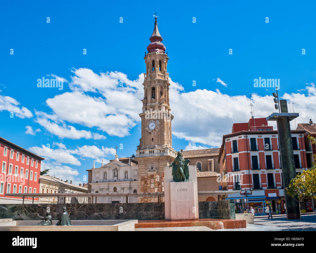 The cathedral de la seo is a mixture of styles, from the romanesque ...