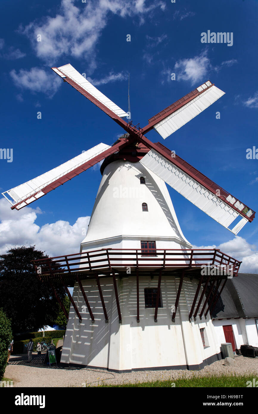The historical mill Dybbol Molle at Soenderborg, Denmark. Dybbøl Mill ...