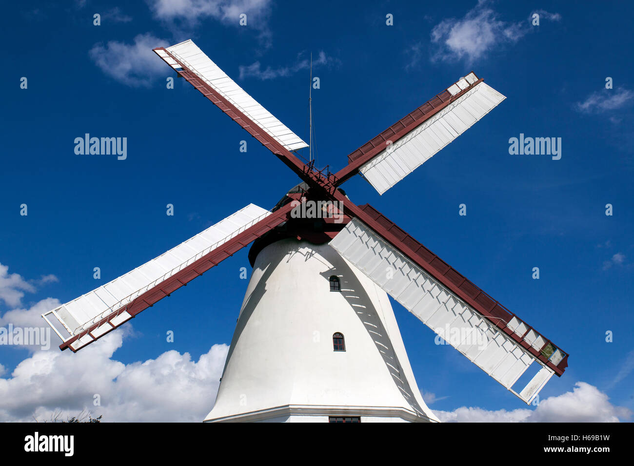 The historical mill Dybbol Molle at Soenderborg, Denmark. Dybbøl Mill ...