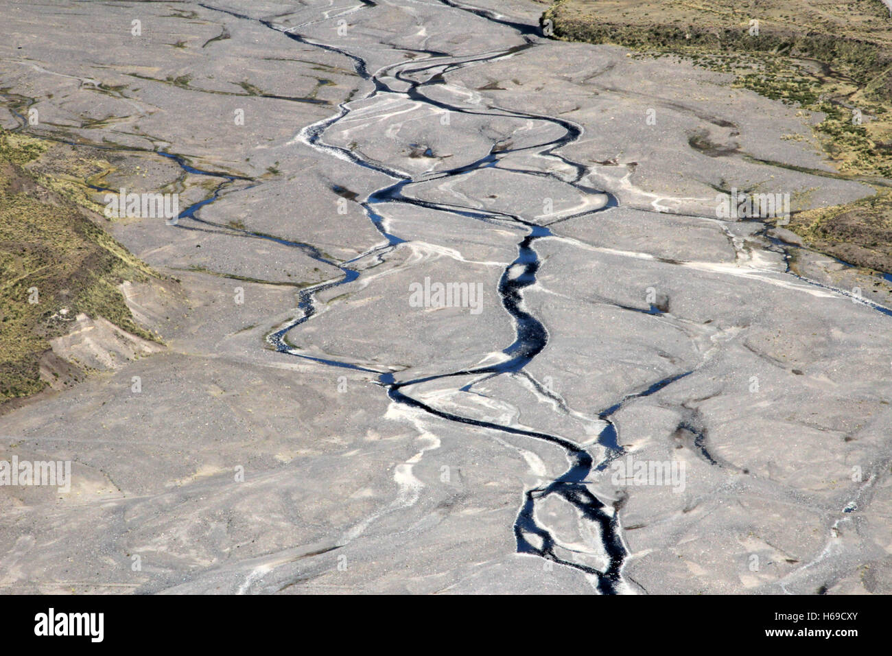 Colca river meandering, Peru, South America Stock Photo - Alamy