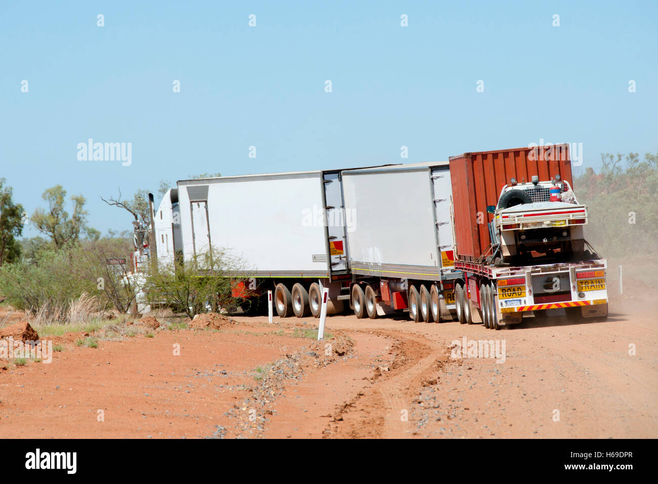Road train australia hi-res stock photography and images - Alamy