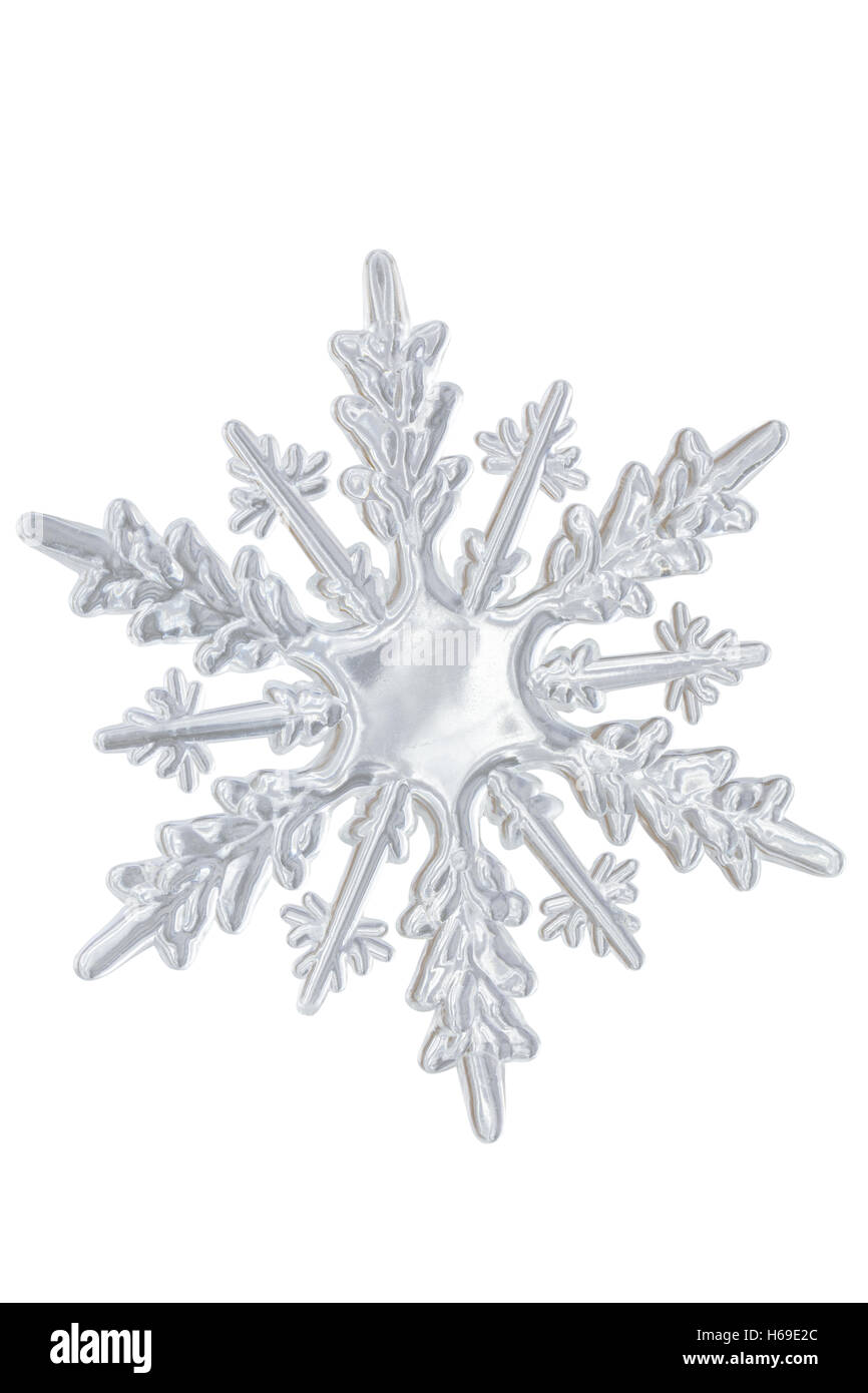 Winter transparent snowflake Stock Photo - Alamy