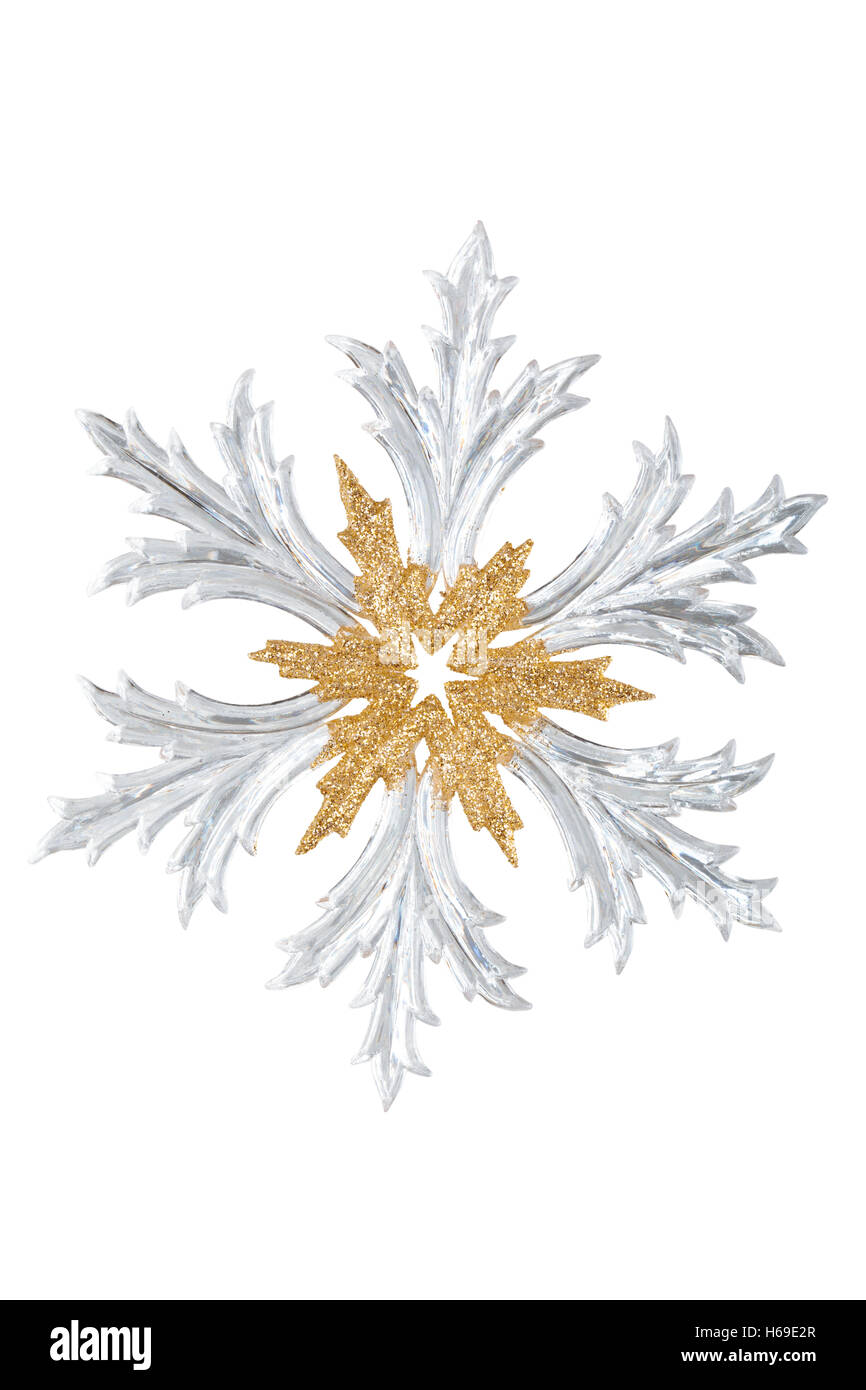 Winter transparent snowflake Stock Photo - Alamy