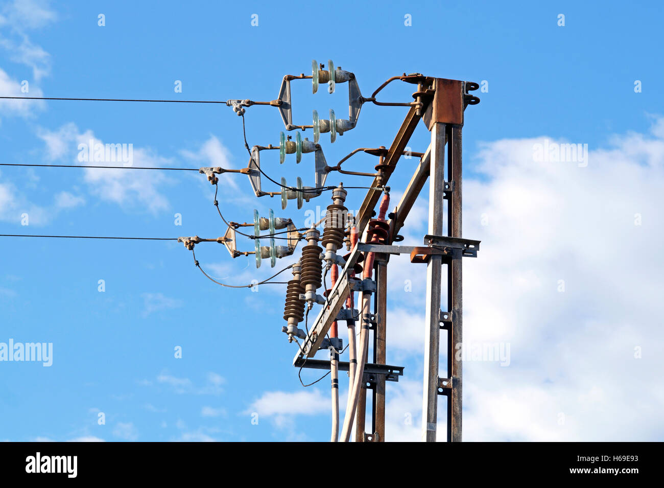Electric steel poles hi-res stock photography and images - Alamy