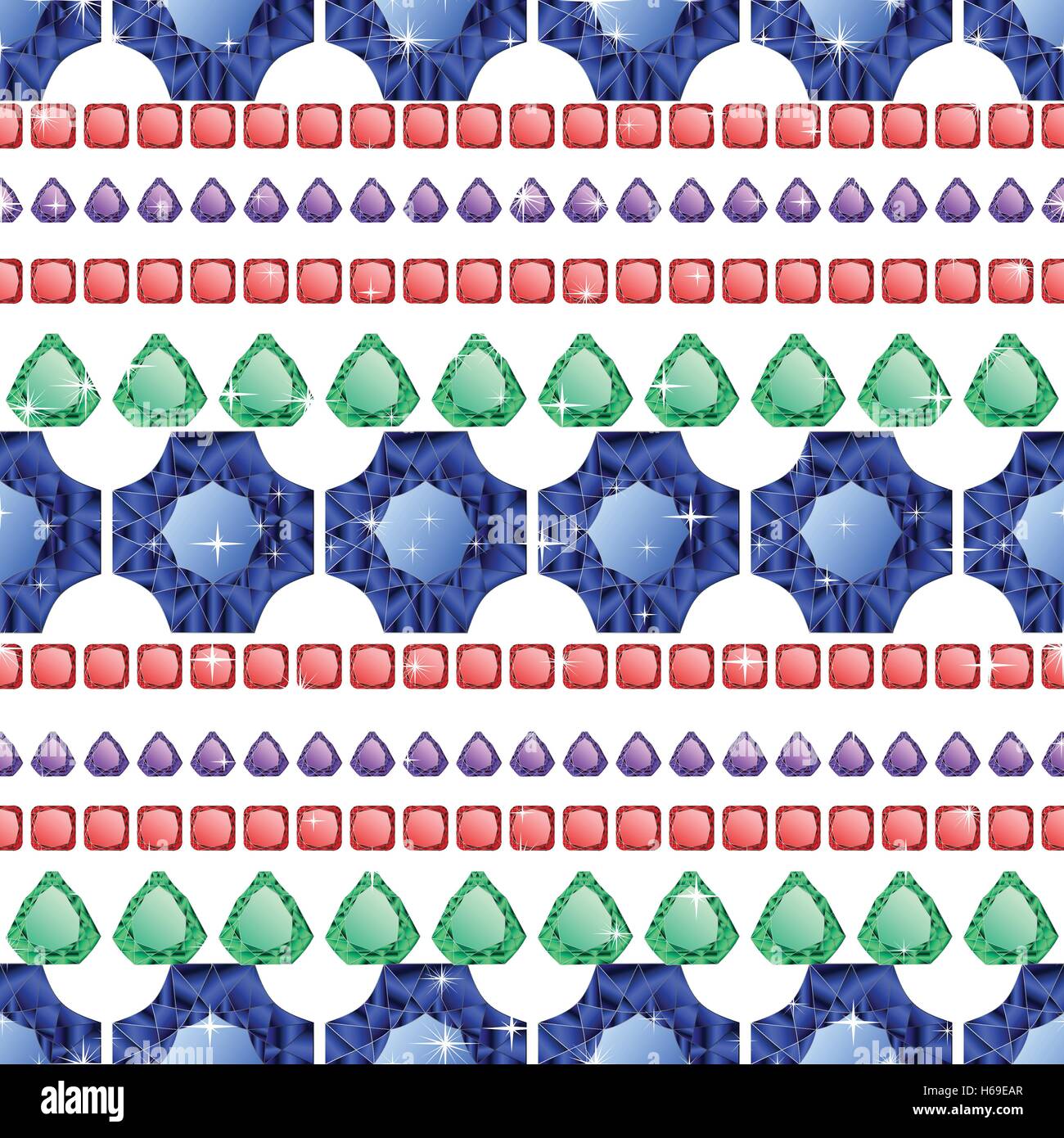 Diamonds seamless pattern Stock Vector Image & Art - Alamy