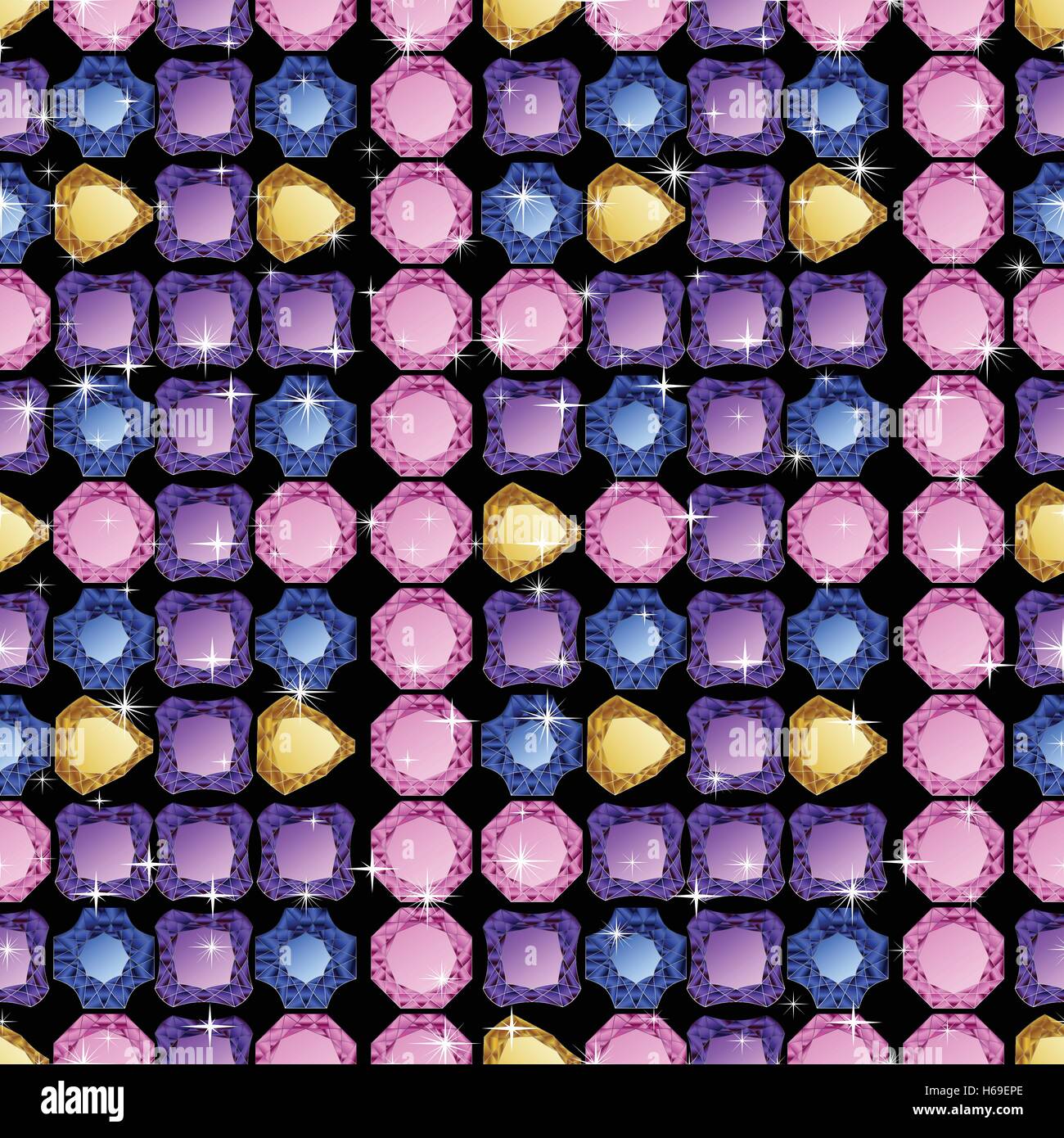 Diamonds seamless pattern Stock Vector Image & Art - Alamy