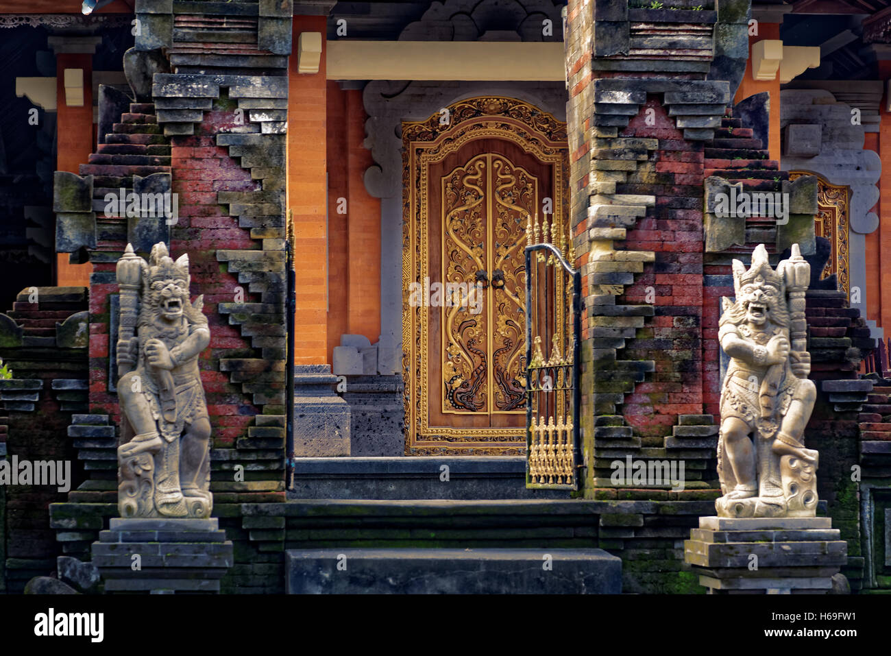 Bali Temple Gate Stock Photo - Alamy