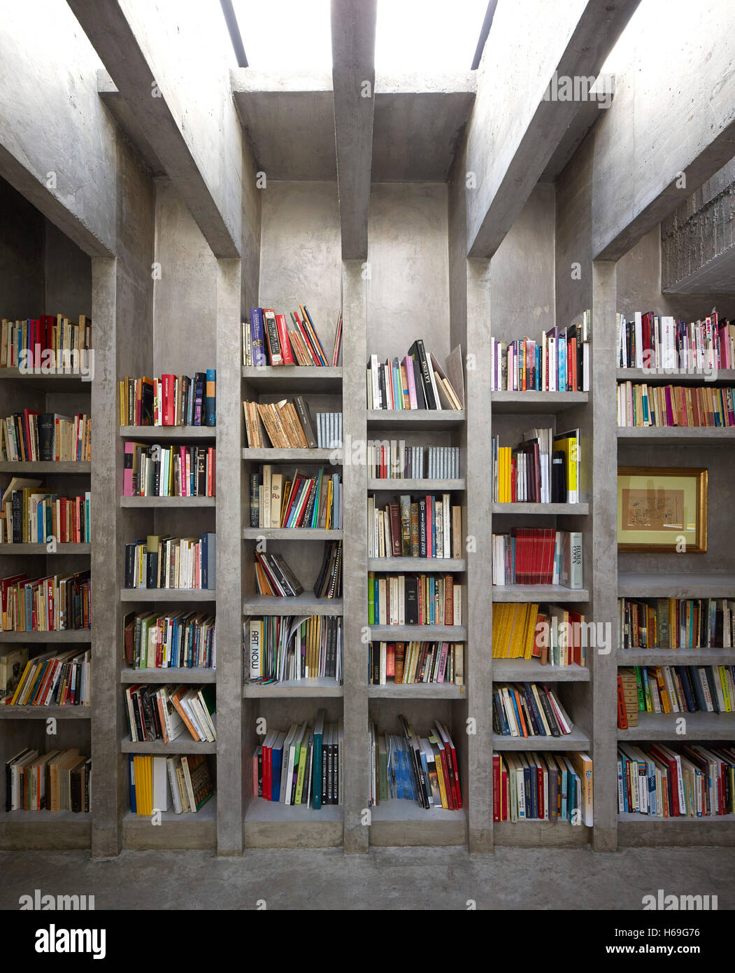 Bookshelves. Pedro Reyes House, Mexico City, Mexico. Architect: N/A ...