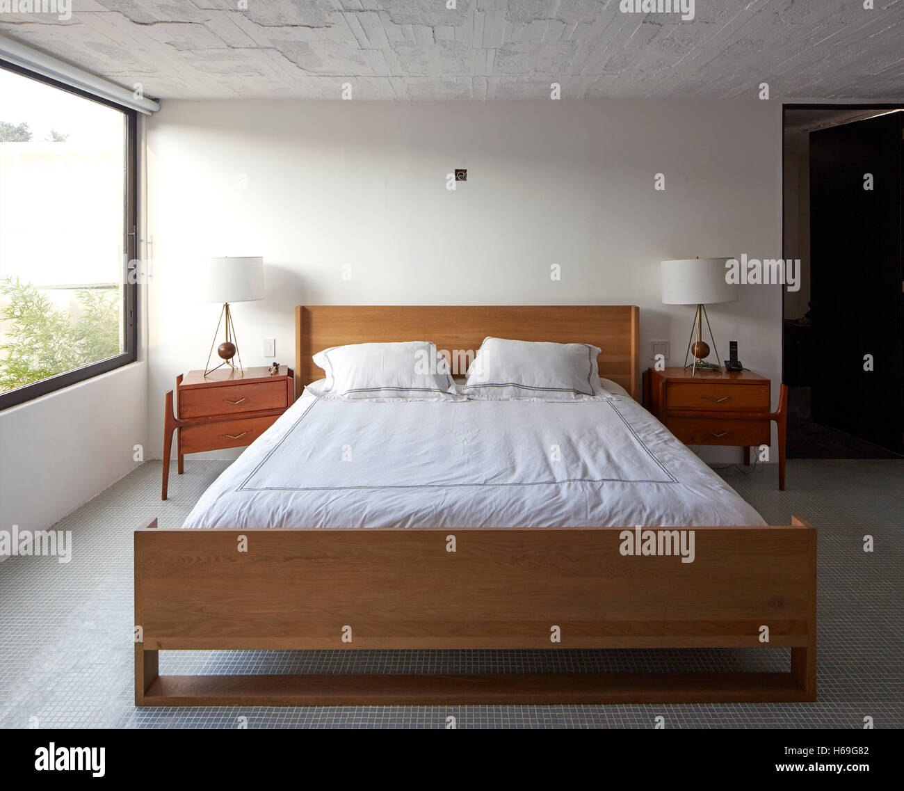 Master bedroom. Pedro Reyes House, Mexico City, Mexico. Architect: N/A ...