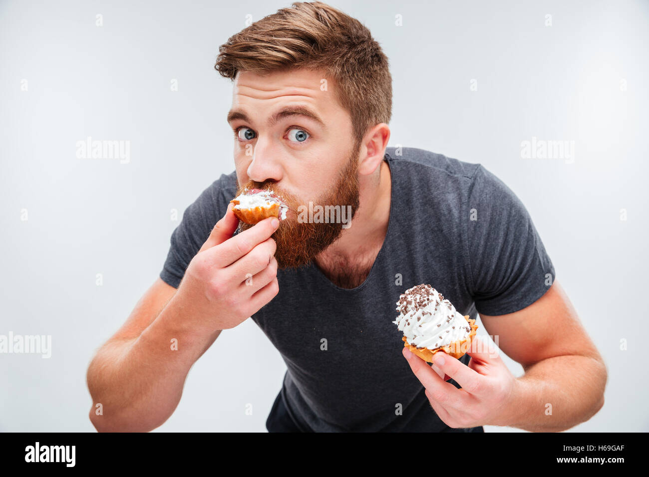 Very hungry white man hi-res stock photography and images - Alamy