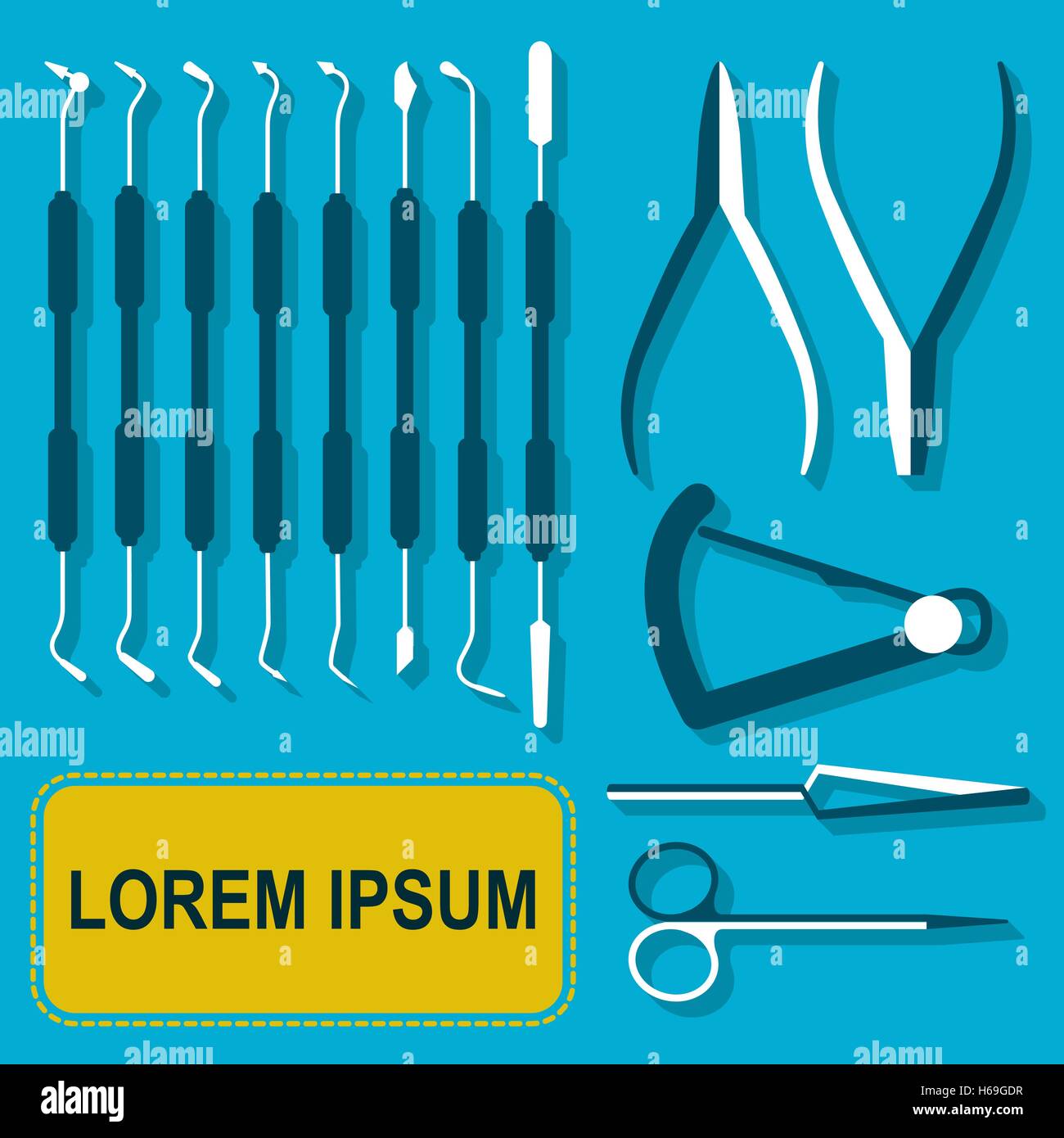 Dental tools Vector illustration Stock Vector Image & Art - Alamy