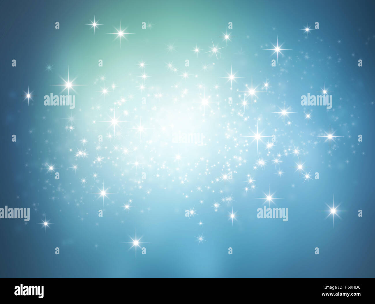 Star burst exploding inside a blue festive background Stock Photo - Alamy