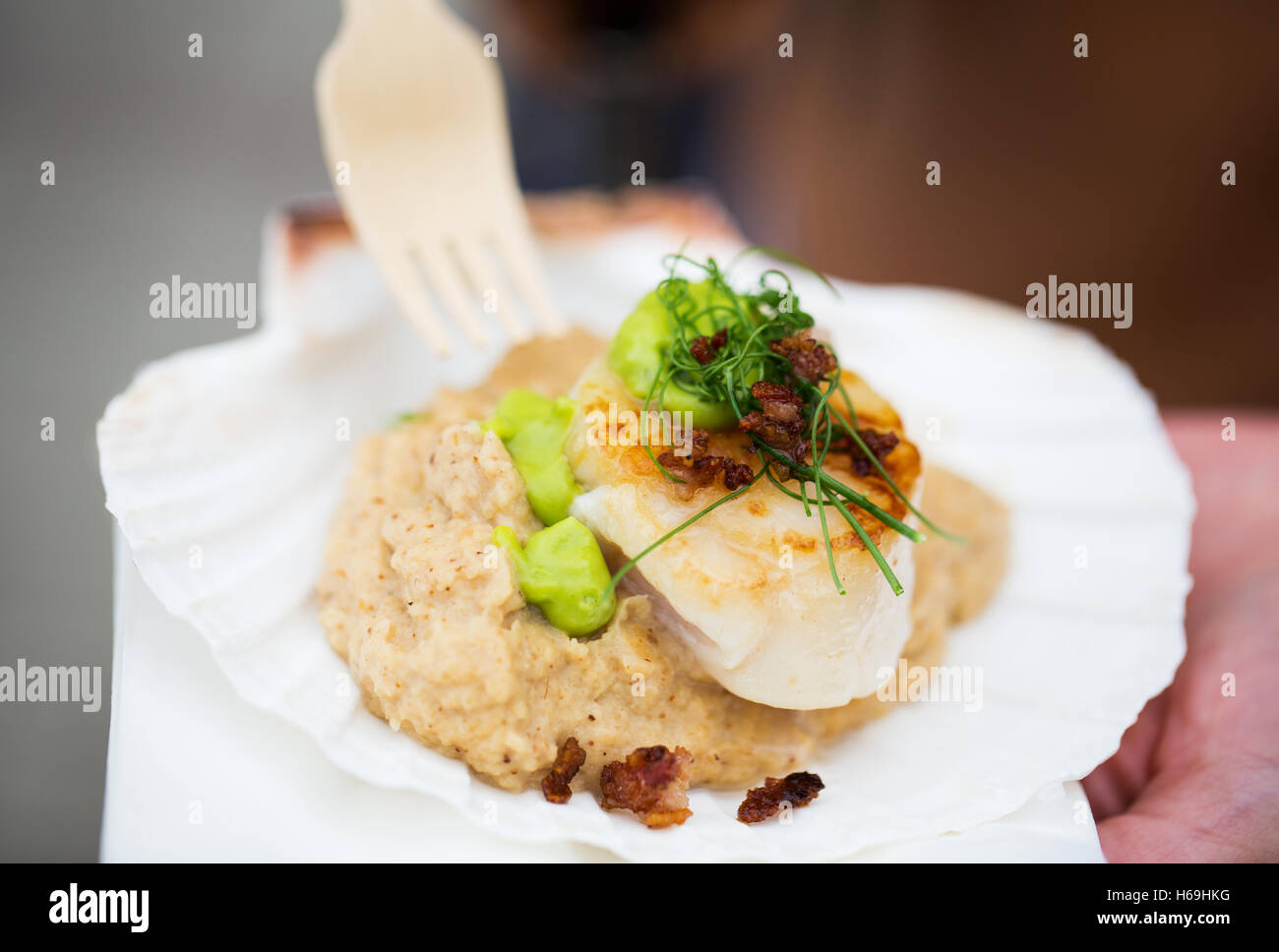 Scallop gourmet appetizer hi-res stock photography and images - Alamy