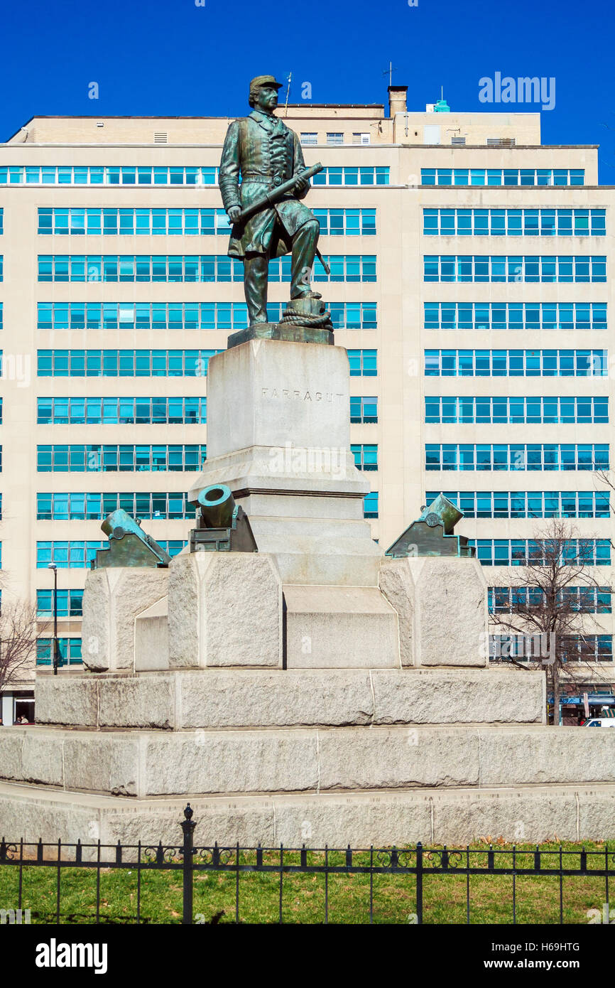 Admiral farragut monument hi-res stock photography and images - Alamy