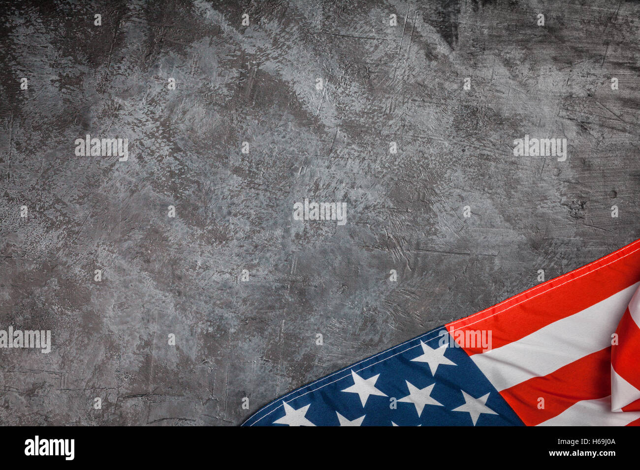 USA flag on grey background Stock Photo - Alamy