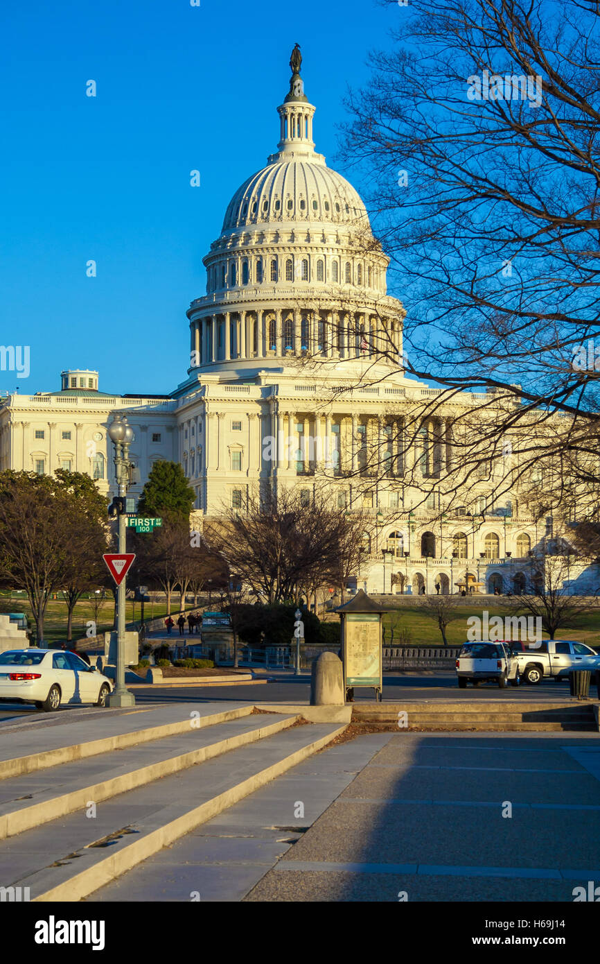 Capitol Building before sunset, Washington DC, USA Stock Photo - Alamy