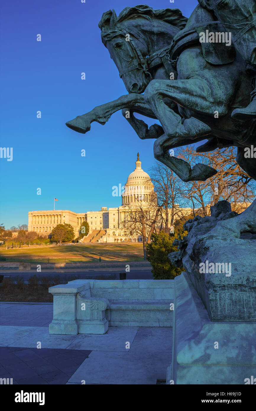 Capitol Building before sunset, Washington DC, USA Stock Photo - Alamy