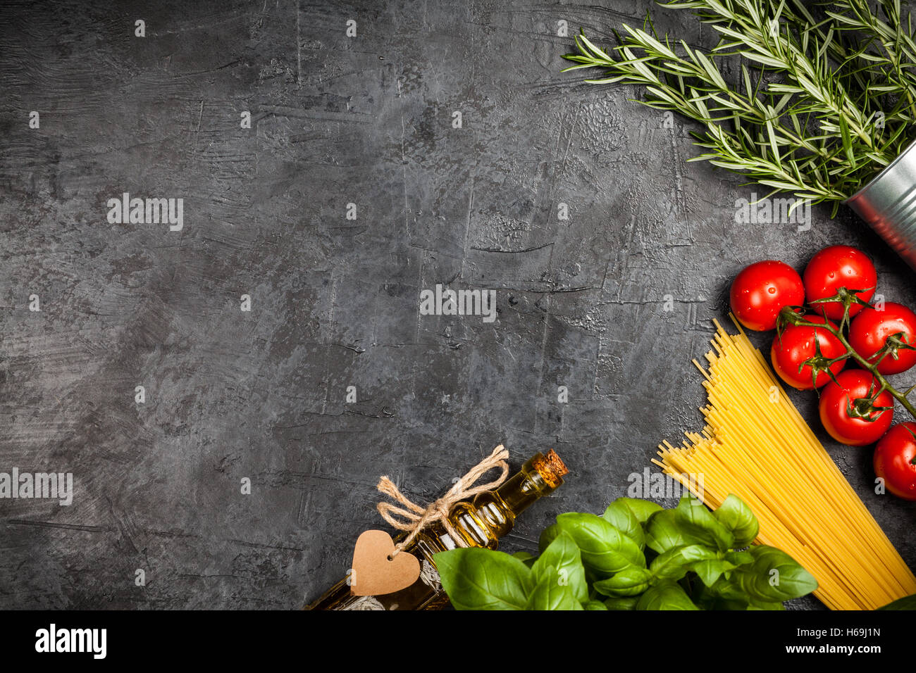 Italian food ingredients Stock Photo - Alamy