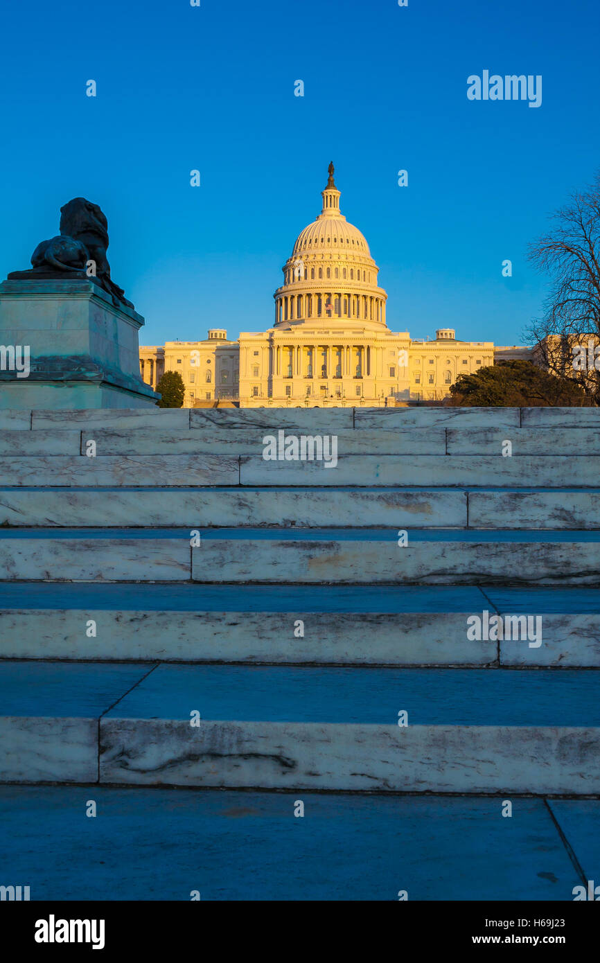 Capitol Building before sunset, Washington DC, USA Stock Photo - Alamy