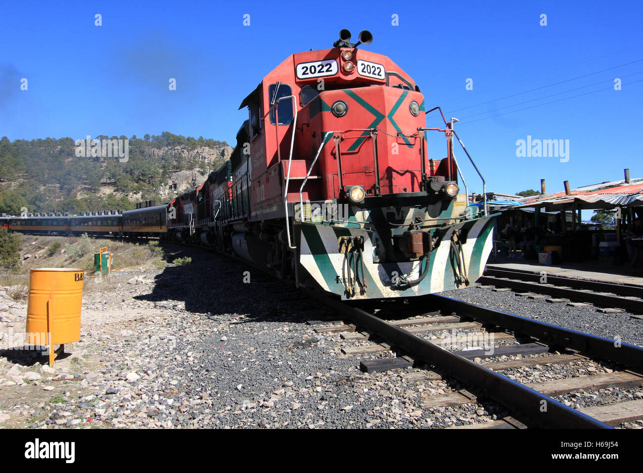El Chepe train, Copper Canyon, Mexico Stock Photo - Alamy