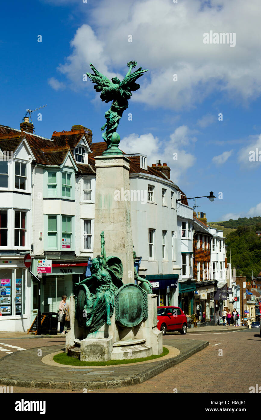 Lewes War Memorial, School Hill Lewes in East Sussex, England UK Stock ...