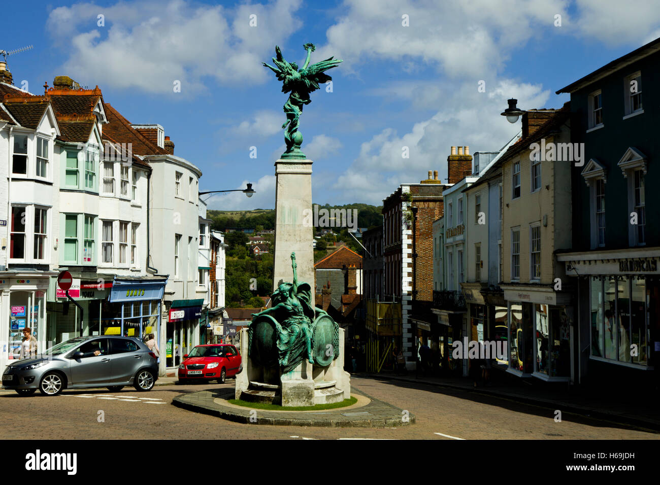 Lewes War Memorial, School Hill Lewes in East Sussex, England UK Stock ...