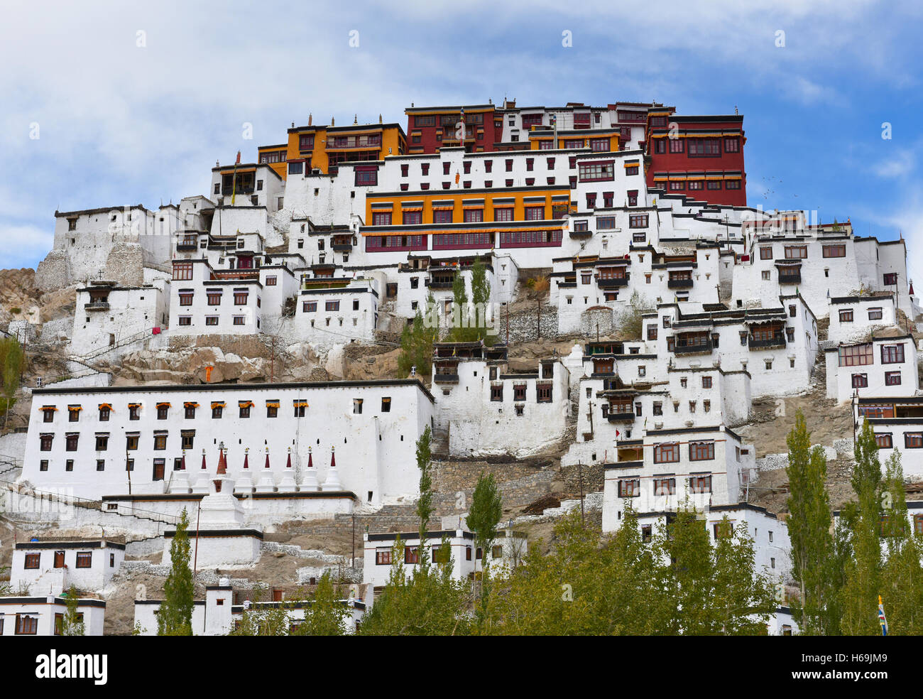 Holy 'Thiksey Monastery' in Leh, ladakh, India Stock Photo - Alamy