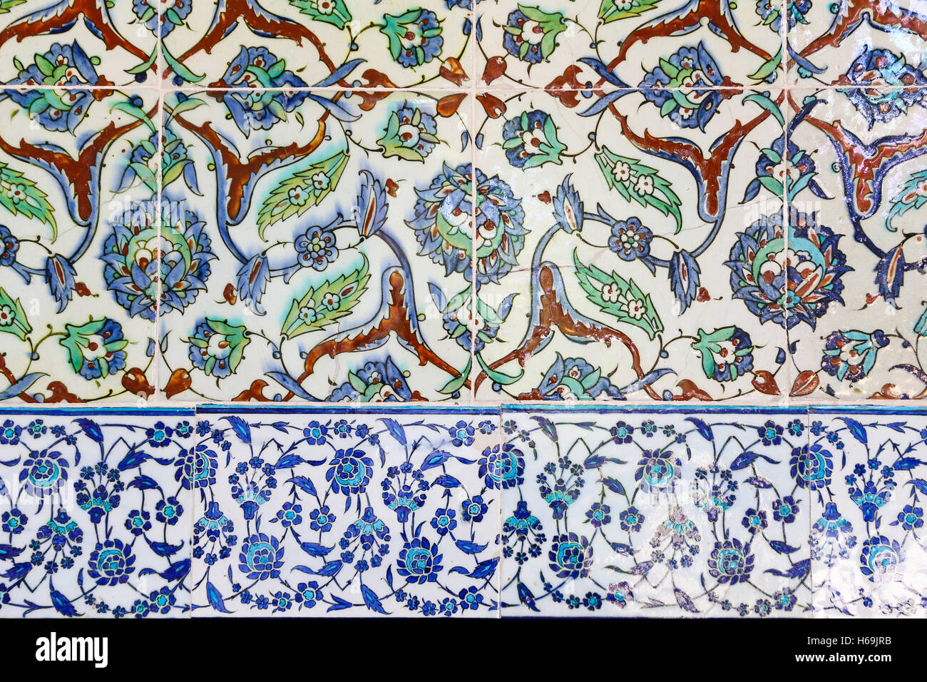 Handmade Turkish Blue Tiles in Istanbul City, Turkey Stock Photo - Alamy