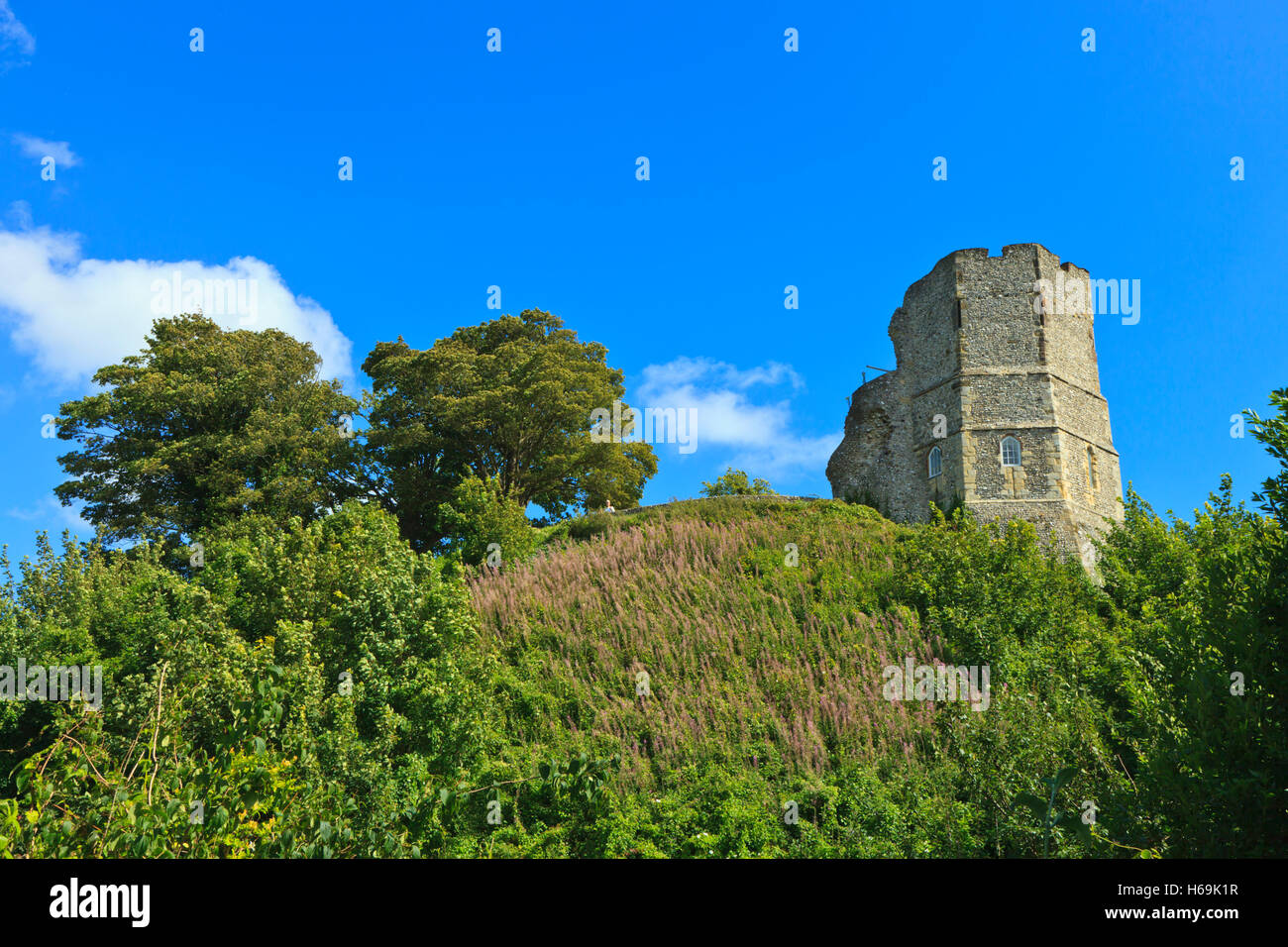 The West Tower of Lewes Castle, Lewes East Sussex, England Stock Photo ...